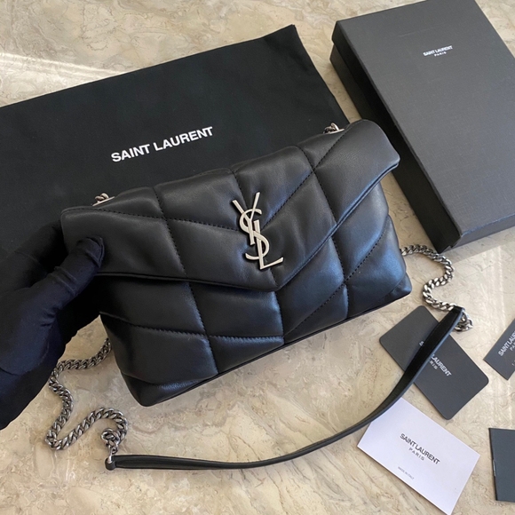 Yves Saint Laurent | Shoes | Ysl Puffer Small Chain Bag In Quilted ...